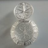 Sterling Silver filigree trinket box Maltese Cross round